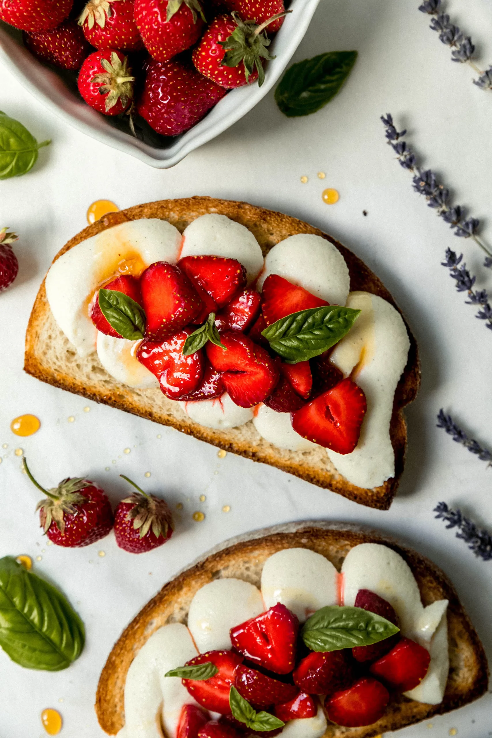 Whipped Ricotta Toast 2 Ways - Veg Out with Recipe for Success